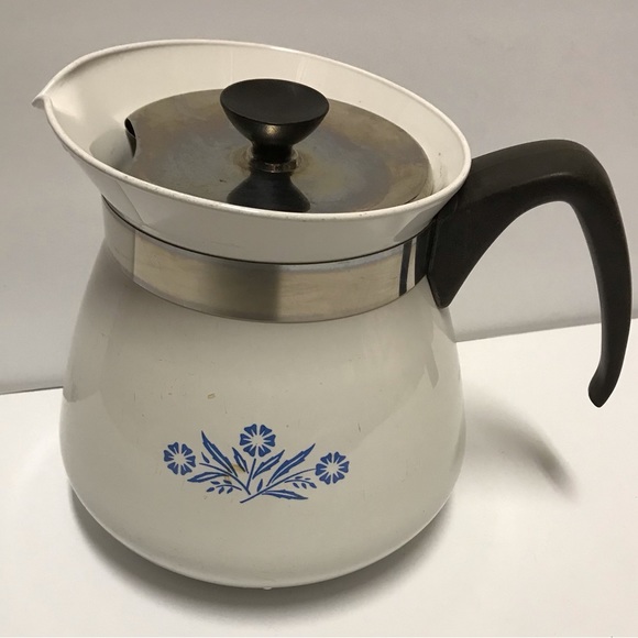 Corningware | Kitchen | Vintage Corningware Cornflower Coffee Tea Pot ...